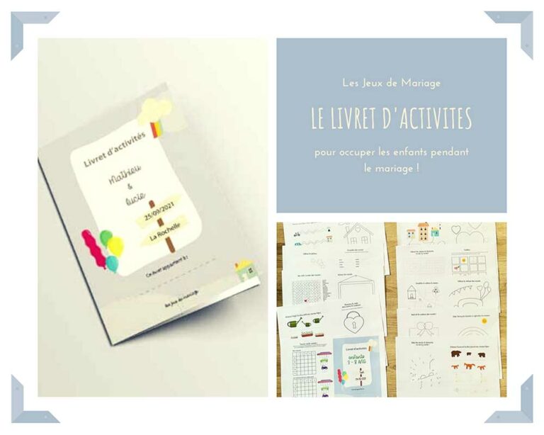 Le livret d’activités pour les enfants - Les Jeux de Mariage